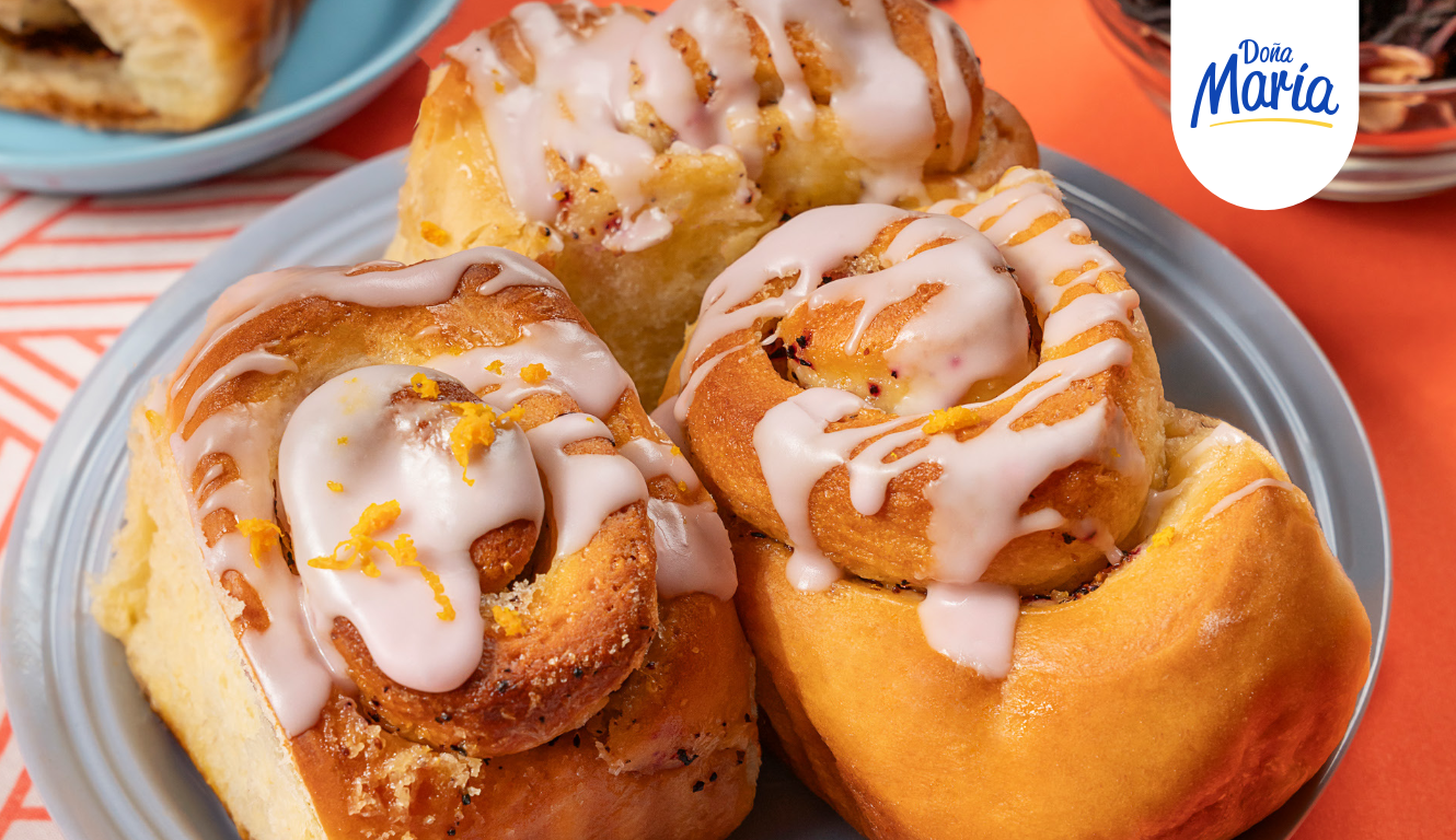 Croll de naranja con rosa de jamaica - Azúcar Doña María