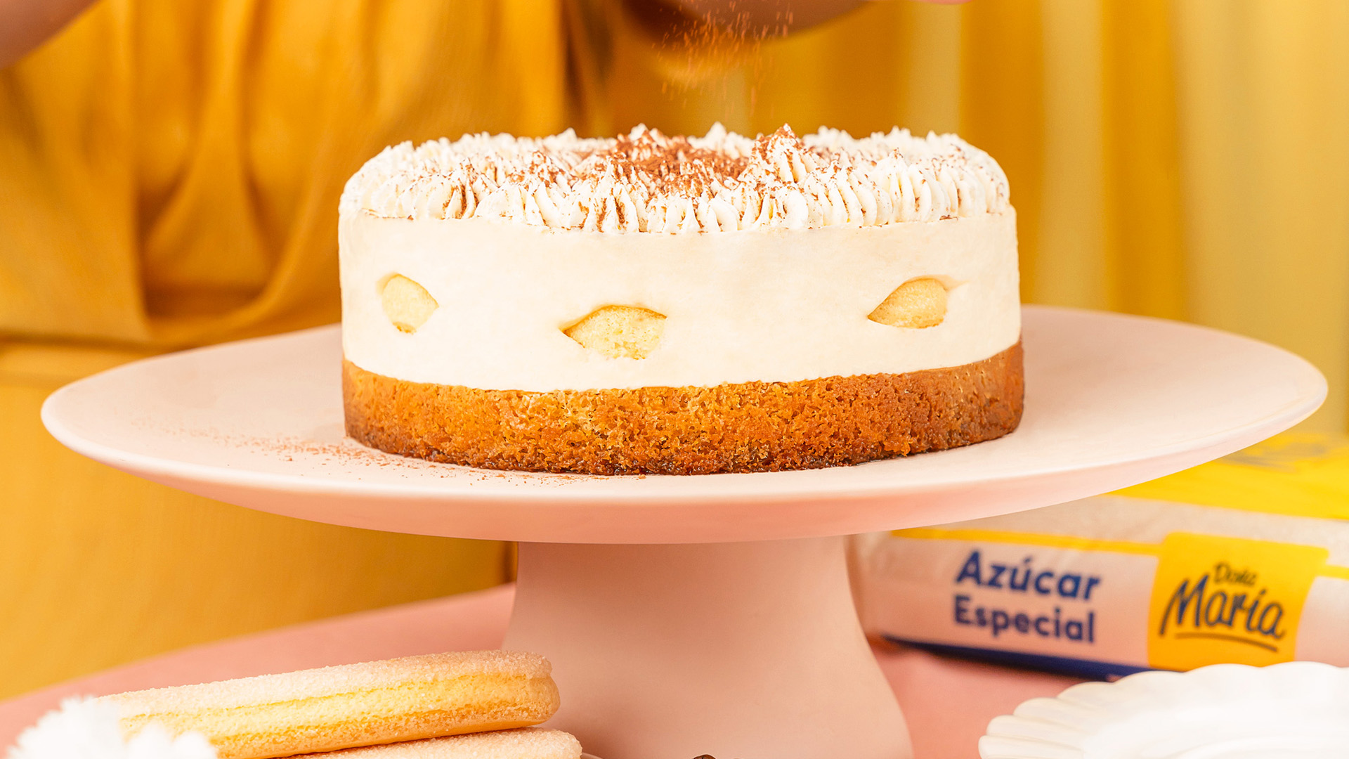 Torta fría de tiramisú - Azúcar Doña María