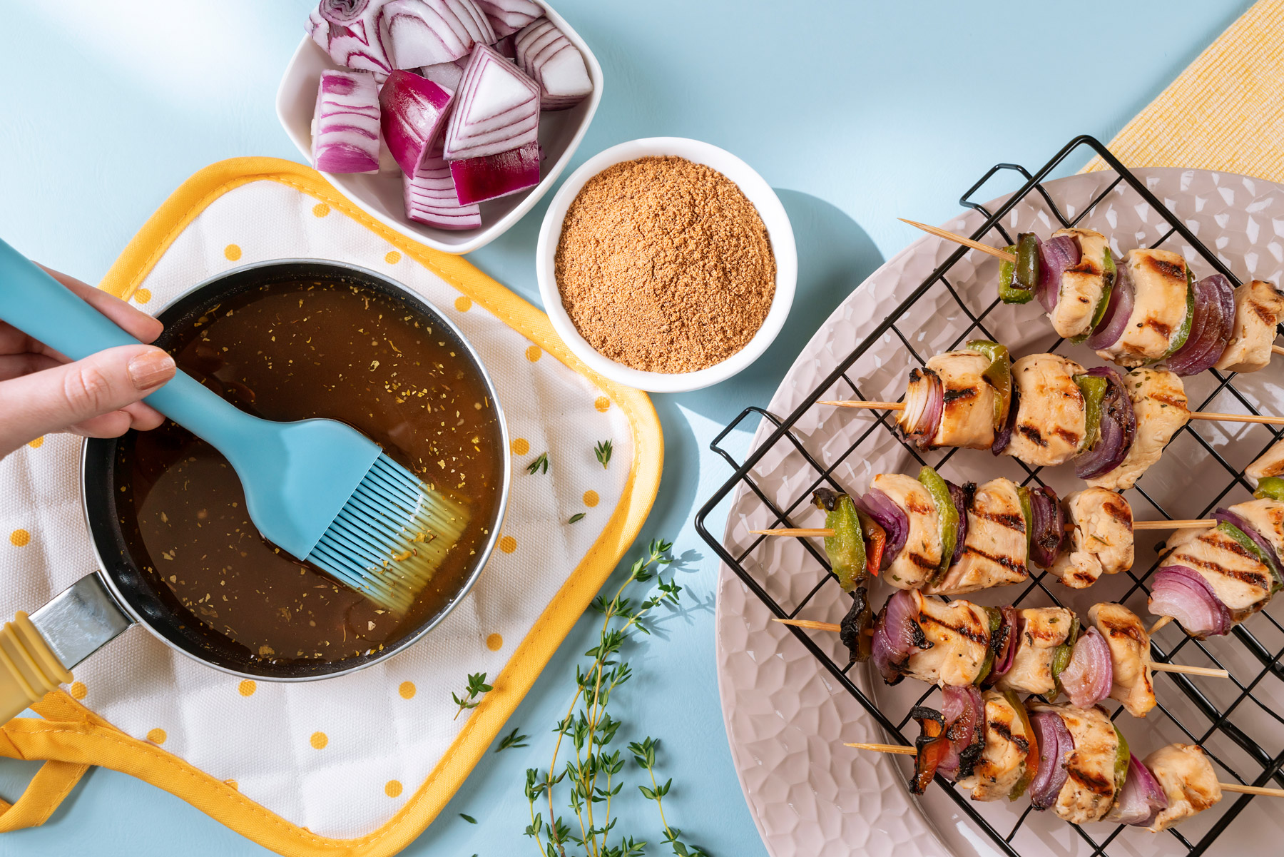 Pinchos de pollo a la parrilla - Azúcar Doña María
